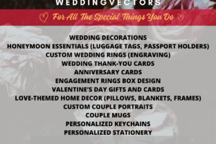 Weddingvectors - 11006548 Graphic by LoveVectors · Creative Fabrica