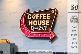 Kitchen Retro Wall Decors Bundle Laser · Creative Fabrica