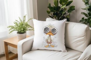 Funny Crazy Bird · Creative Fabrica