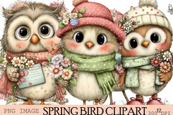 Whimsical SPRING CLIPART Graphic by Rainbow Twist · Creative Fabrica