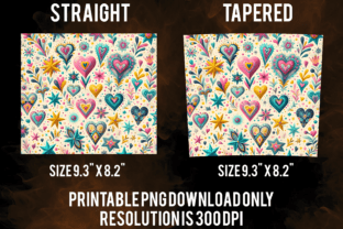 Colorful Hearts Boho Style Tumbler Wrap Graphic by Ayla Prints ...