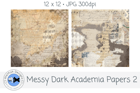 84 Dark Academia Paper Designs & Graphics