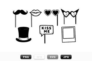 Photo Booth Props SVG Set Graphic by SVGdesigns · Creative Fabrica