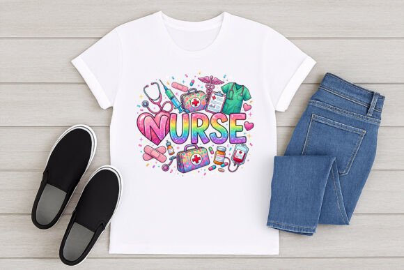 Rainbow Nurse Medical PNG Design Graphic by EVOLVED DESIGN · Creative ...