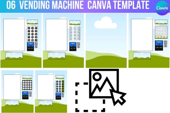 4 Vending Machine Presentation Template Designs & Graphics