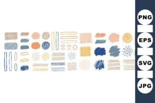Hand Drawn Scribble Clipart Set Graphic by DesignVectx · Creative Fabrica