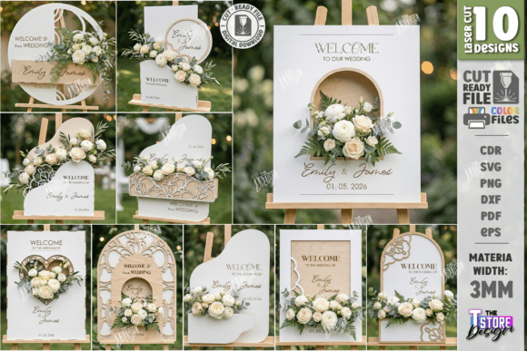 Wedding Laser Cut Files - Creative Fabrica
