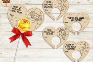 Valentine Lollipop Holder SVG Bundle · Creative Fabrica
