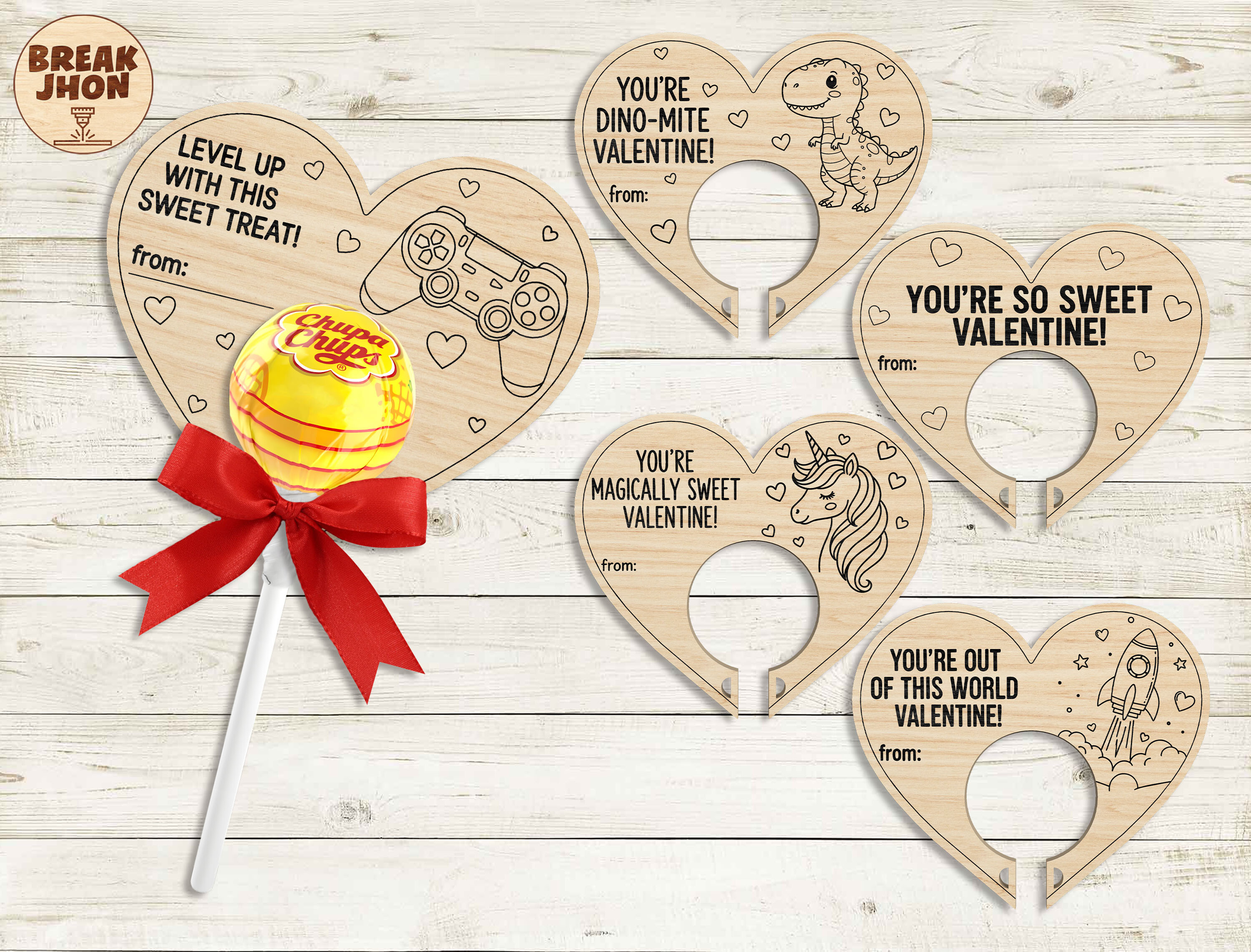 Valentine Lollipop Holder SVG Bundle · Creative Fabrica