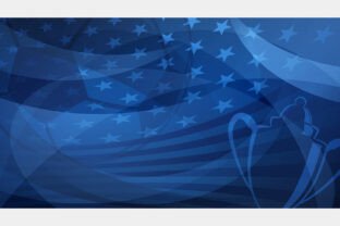 Blue Abstract USA Background with Ball. Graphic by 31moonlight31 ...