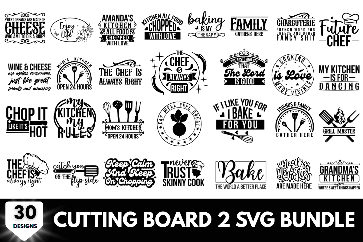 Cutting Board 2 SVG Design Graphic by Cheap Market · Creative Fabrica