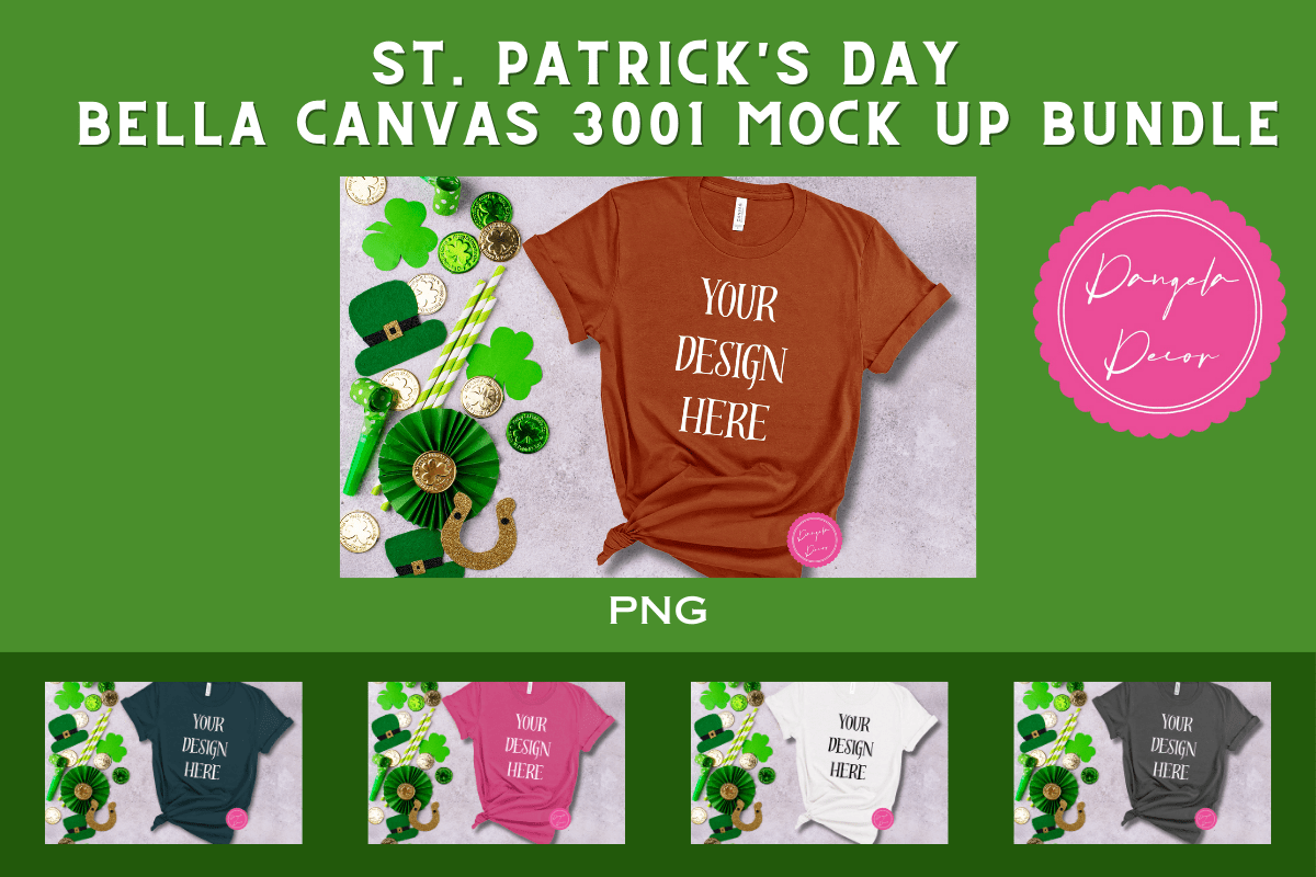 St. Patrick's Day Mock Up Bundle Bundle · Creative Fabrica