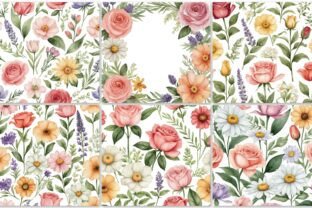20 Seamless Floral Pattern Graphic by TheQuietHomeCo · Creative Fabrica