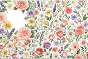 20 Seamless Floral Pattern Graphic by TheQuietHomeCo · Creative Fabrica