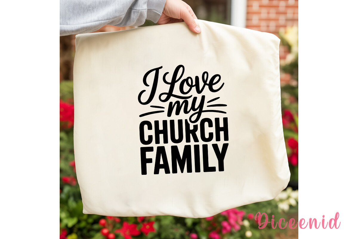 I Love My Church Family PNG Clipart Graphic by Diceenid · Creative Fabrica