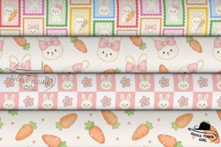 Bunny Seamless Pattern, Digital Paper Graphic by Small Town Girl ...