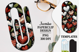 Love Heart Valentines Jumbo Paperclip Graphic by DIGITAL FOX · Creative ...