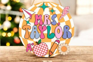 Personalized Teacher Door Hanger SVG Graphic by Lasercutiny · Creative ...