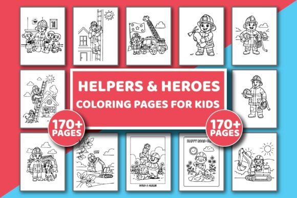 Cute Dino Coloring Pages for Kids Graphic by Designer Home · Creative ...
