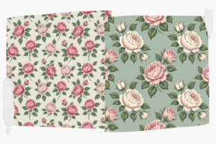 Shabby Chic Roses Seamless Pattern Graphic by Design Art · Creative Fabrica
