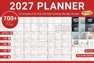 🗓️ 2027 Daily Life Planner – 365 Days Afbeelding door Heartcraft Studio ...
