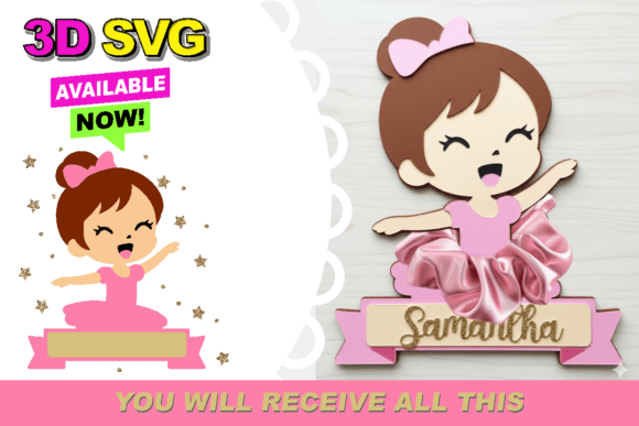 1088 Ballerina Svg Designs & Graphics