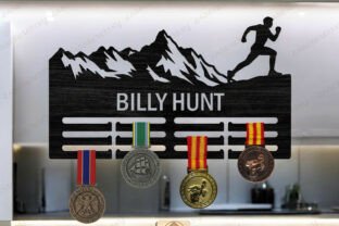 Custom Name Medal Hanger Laser Cut File · Creative Fabrica