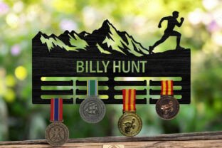 Custom Name Medal Hanger Laser Cut File · Creative Fabrica