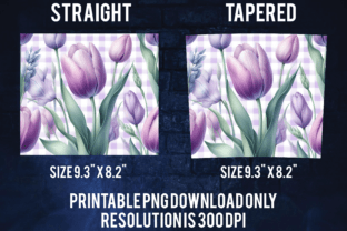 Purple Tulip Flower Garden Tumbler Wrap Graphic by SAVA STORE ...