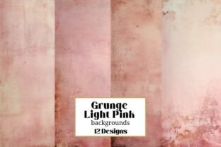 12 Grunge Lt Pink Distressed Backgrounds Graphic by Laura Beth Love ...
