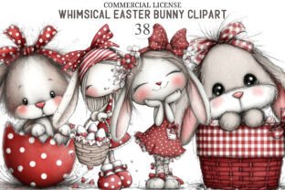Whimsical Easter Bunny Clipart Graphic by ArtStory · Creative Fabrica