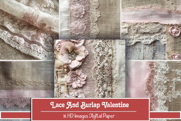 1 Burlap Valentine Sign Designs & Graphics