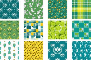 Seamless Pickle Ball Digital Paper Graphic by Vintage · Creative Fabrica