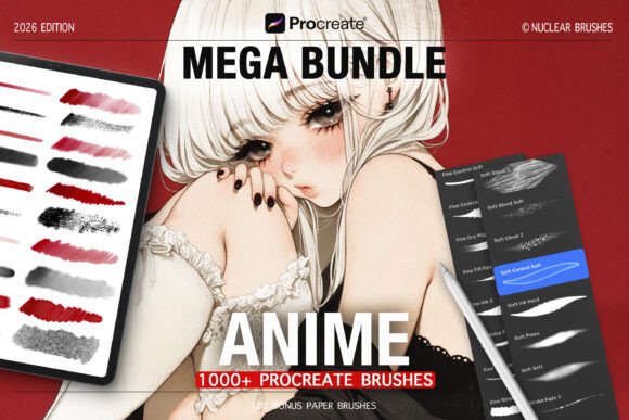 Procreate Brushes – Anime Mega Bundle Graphic by EasyProcreate ...