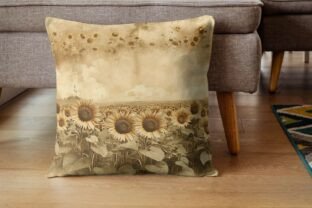 Vintage Sunflower Field Digital Paper Graphic by DIGITAL ART · Creative ...