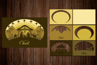 Christmas Nativity 3D Light Box SVG · Creative Fabrica