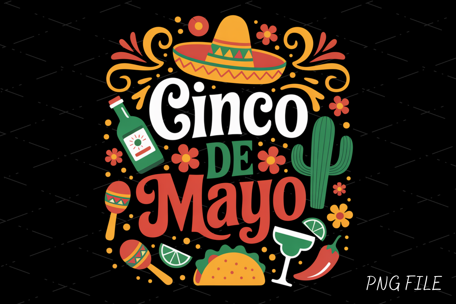 Cinco De Mayo Sublimation Design PNG Graphic by Design Art · Creative ...