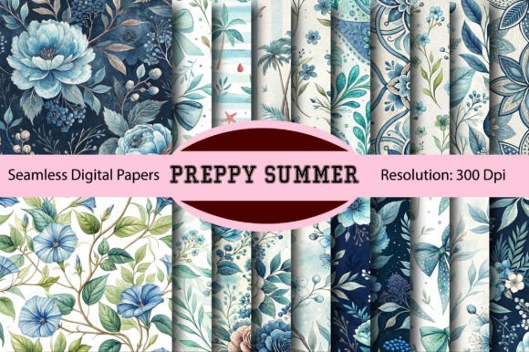 SPRING POPPIES Seamless Digital Paper Graphic by Colourful · Creative ...