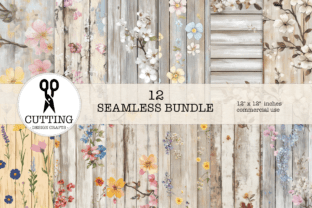 Rustic Spring Flower Patterns Graphic by CUTTING DESIGNCrafts ...