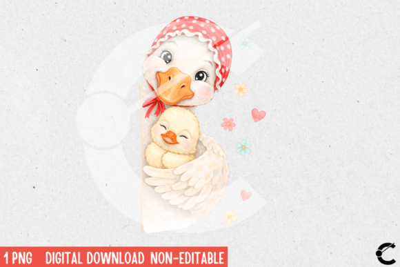 Silly Mama Goose, Cute Goose Mothers Day Grafica di Crimson Rain ...