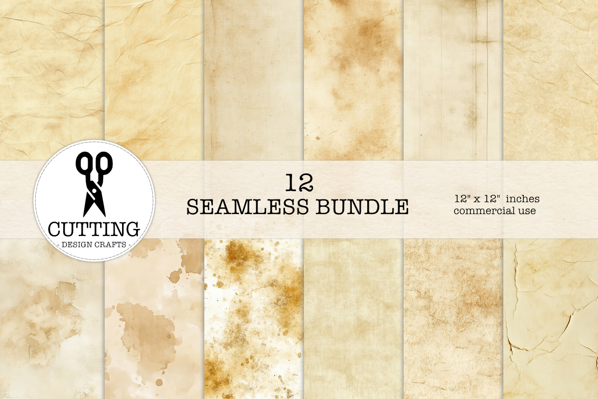Vintage Tea-Stained Paper Pack Graphic by CUTTING DESIGNCrafts ...