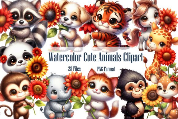 Wedding Teddy Bear Watercolor Clipart Graphic by Smart Dream Shop ...