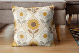 Watercolor Sunflower Digital Paper Pack Graphic by Florid Printables ...