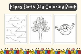Happy Earth Day Coloring Pages Printable Graphic by TheStudyKits ...