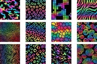 Neon Animal Print Digital Paper Graphic by Designstock · Creative Fabrica