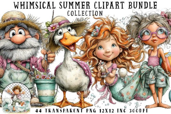 Mega Summer Clipart Huge Bundle Bundle · Creative Fabrica