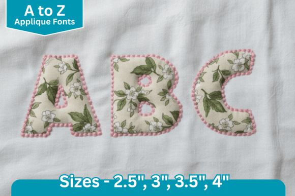 1340 Applique Font Designs & Graphics
