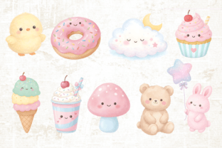 Sweet Kawaii Easter Clipart Illustration par Yassou Bouhad · Creative ...