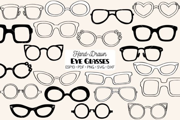 Glasses, Nerd Frames, Eye Wear Graphic by Digital_Draw_Studio ...
