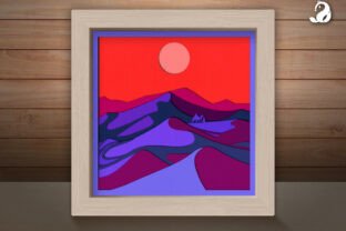 Desert Camel Shadow Box, Deser SVG · Creative Fabrica